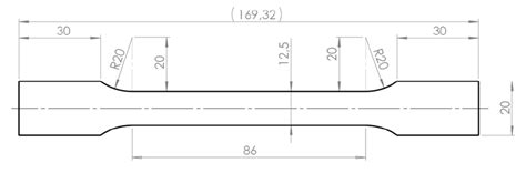 Sample Dimensions For Tensile Tests Download Scientific Diagram