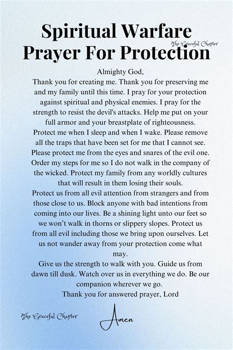 5 Spiritual Warfare Prayer Points And Prayers The Graceful Chapter