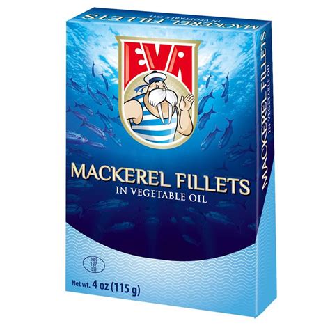 Eva Adriatic Makerel Fillets In Vegetable Oil 4 Oz Euro Food Mart