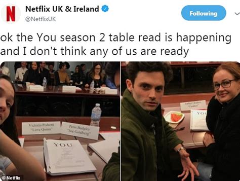 Yous Penn Badgley And Victoria Pedretti Pose In Behind The Scenes