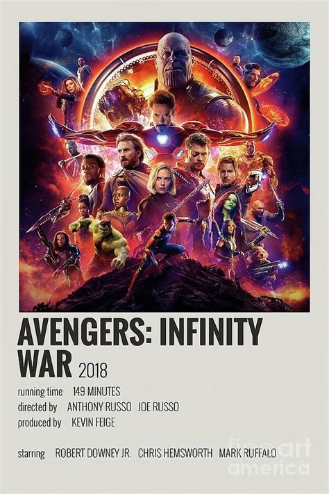 Avengers Infinity War Poster Digital Art By Gallery Glimpse Fine Art