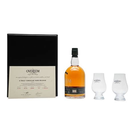 Overeem Single Cask Strength Bourbon Cask Ohd 082 With Glencairns