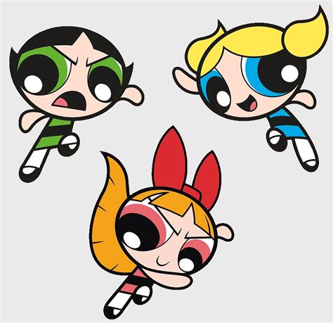 Powerpuff Girls Blossom Bubbles Buttercup Superhero Trio Cartoon