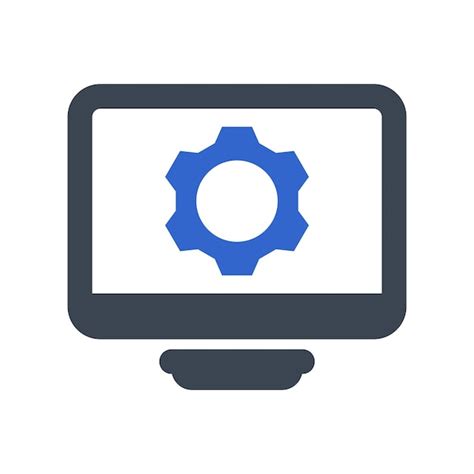 Premium Vector Computer Configuration Icon Vector Image