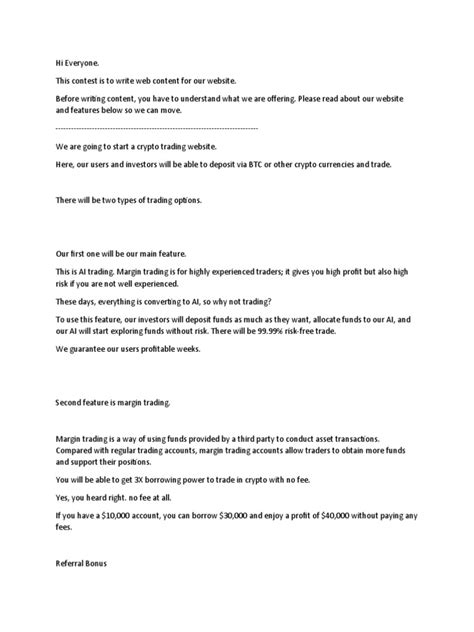 Ai Trading Pdf Margin Finance Cryptocurrency