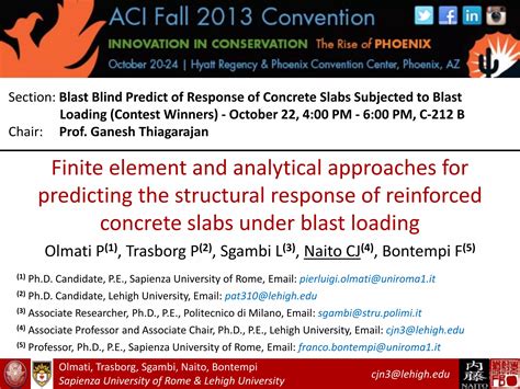 Finite Element And Analytical Approaches For Predicting The Structural Response Of Reinforced