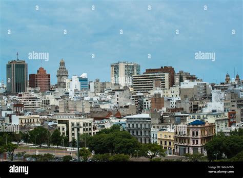 Panorama Of The Montevideo Skyline Montevideo Is The Capital And The Largest City Of Uruguay
