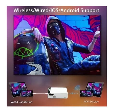 projetor t5 led espelha celular 2500 lúmens multi interfaces frete grátis