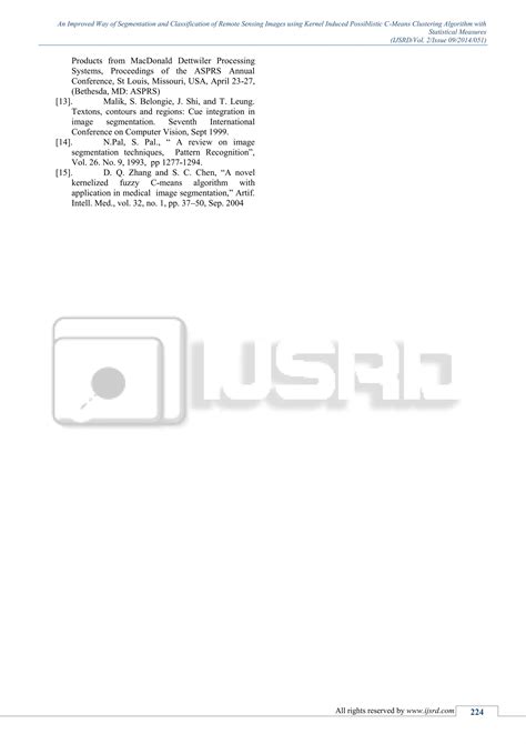 An Improved Way Of Segmentation And Classification Of Remote Sensing Images Using Kernel Induced