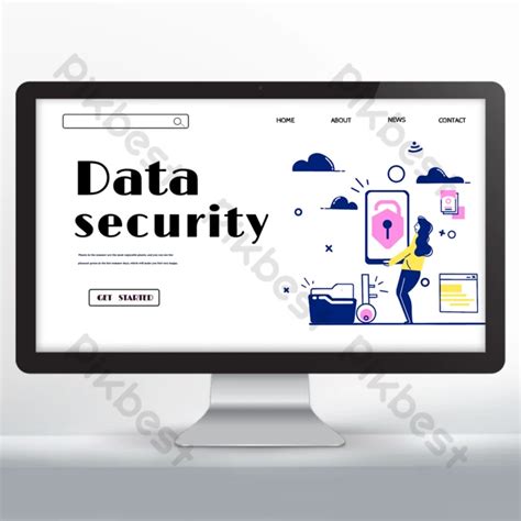 Network Data Security Homepage Design Psd Free Download Pikbest