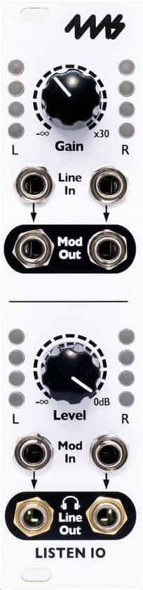 4ms listen io eurorack audio interface module elevator sound
