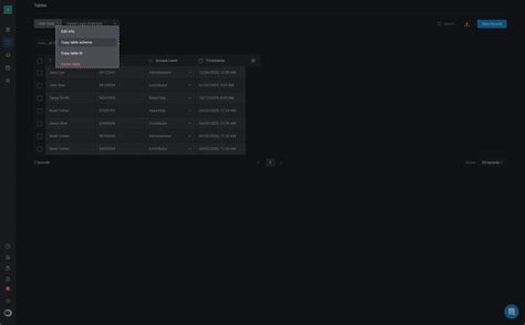 Using Tables In Workflows Blink Documentation