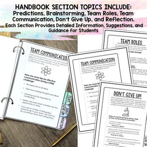 Stem Guide Handbook Pbl Guide Handbook Editable Etsy