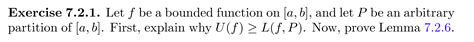 Solved Exercise Let F Be A Bounded Function On A B Chegg