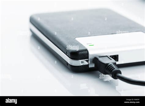 External Disk Drive With Cable Stock Photo Alamy