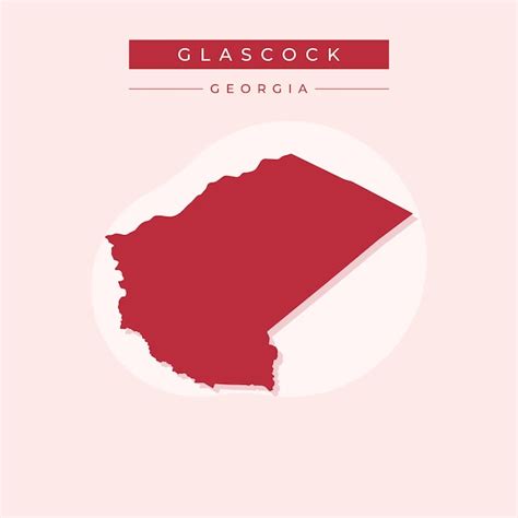 Premium Vector Vector Illustration Vector Of Glascock Map Georgia