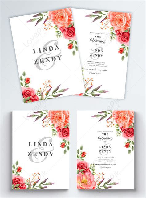 꽃 청첩장 카드 이미지 사진 450159950 무료 다운로드