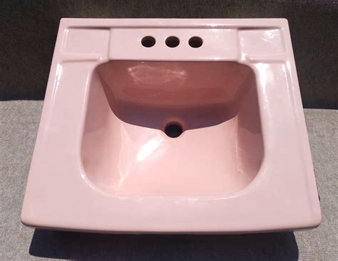 Sold New Old Stock Nos 1950s Universal~rundle Pink Sink