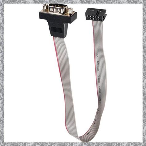 Zkti Db9 Rs232 To 10 Pin Ribbon Cable Connector Adapter Th
