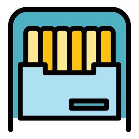 Archive Box Icon Color Outline Vector Vector Art At Vecteezy