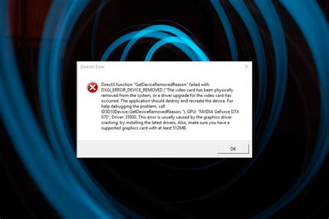 Dxgi Error Device Removed 6 Quick Ways To Fix It