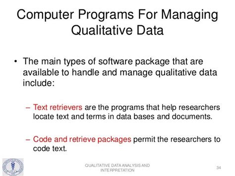 Computer Programs Qualitative Data Analysis Computer Programs