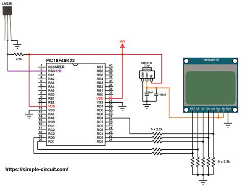 PIC MCU With LM Sensor And Nokia LCD MikroC Projects