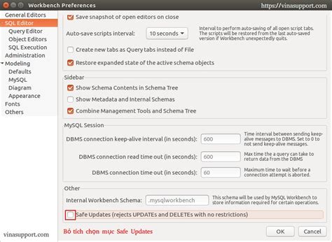 H Ng D N T T Safe Update Mode Tr N Mysql Workbench Vinasupport