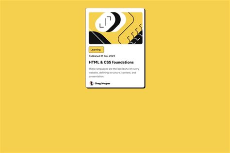 Frontend Mentor A Blog Preview Card Using Html And Css Coding Challenge Solution