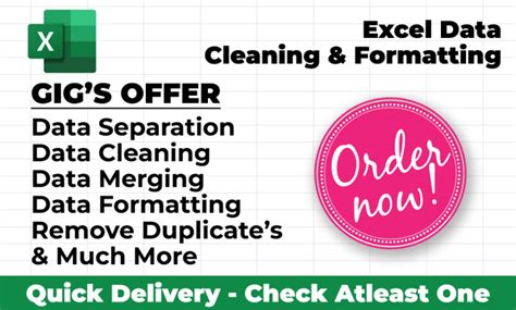 Clean Organize And Merge Your Excel Or Csv Data By Vinaysolanki Fiverr