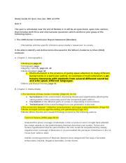 Module 2 Quiz Study Guide Docx Study Guide For Quiz Due Jan 30th At 8 PM Quiz 1 The Quiz Is