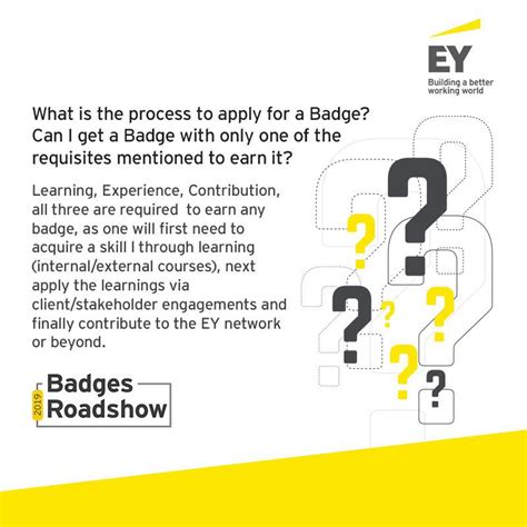 Ey Careers With Ey Badges Program We Ensure That Each