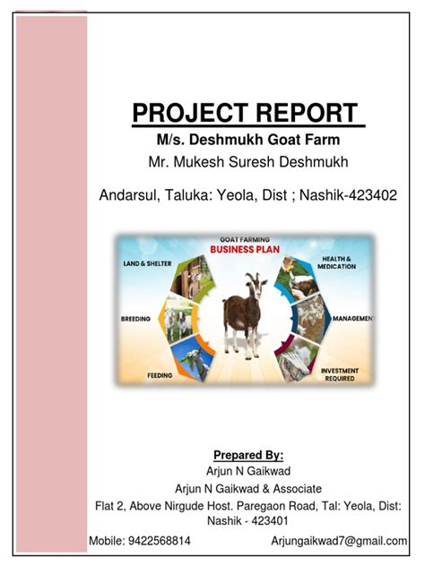 Project Report Mukesh Deshmukh Pdf Depreciation Working Capital