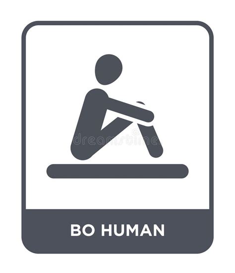 Bo Human Icon In Trendy Design Style Bo Human Icon Isolated On White Background Stock Vector