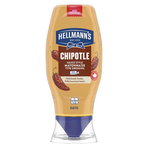 Hellmanns Mild Chipotle Mayonnaise Dressing Made With Real Chipotle