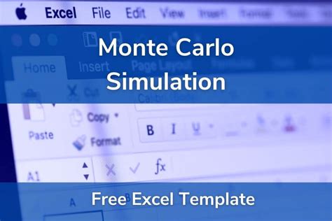 monte carlo simulation excel template 365 financial analyst