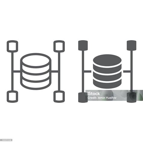 데이터 웨어하우스 및 문자 모양 아이콘 데이터 분석 데이터베이스 표시 벡터 그래픽 흰색 배경 Eps 10에 선형 패턴 경영자에 대한 스톡 벡터 아트 및 기타 이미지 Istock