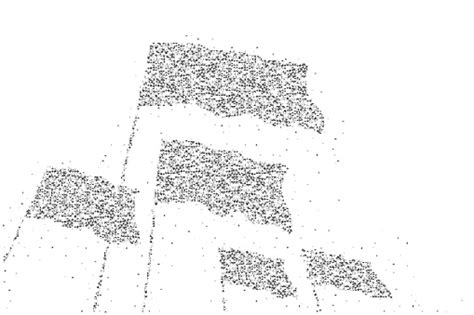 추상적인 기하학적 낮은 다각형 사각형 상자 픽셀 및 삼각형 패턴 플래그 그룹 모양 복사 공간 벡터 Eps 10와 흰색 배경에 검은 색 그림 개념에 대한 스톡 벡터 아트 및