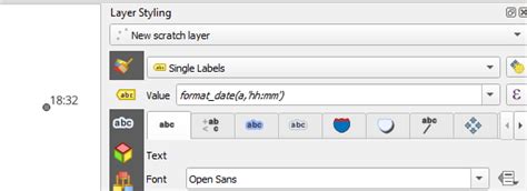 labeling truncating seconds on label geographic information systems