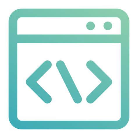 Code Generic Gradient Icon Code Generic Gradient Icon