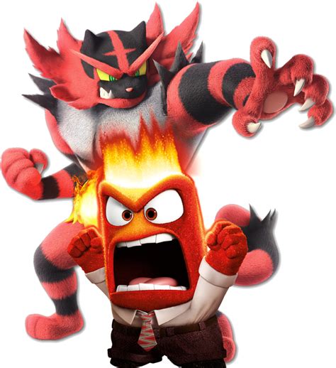 Incineroar And Anger Pokemoninside Out By Ebotizer On Deviantart