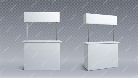 무역 박람회 부스 템플릿 무료 벡터