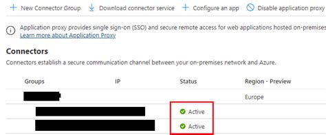Application Proxy Connectors Inactive Status Notification Microsoft Qanda