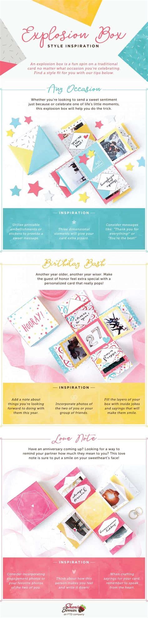 Explosion Box Template Shari S Berries