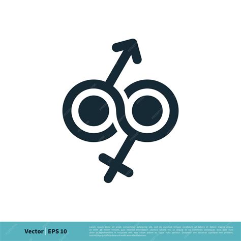 Premium Vector Gender Sign Icon Vector Logo Template Illustration
