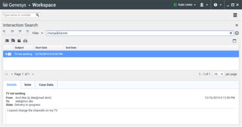 Documentation IW Help Interaction Search Genesys Documentation