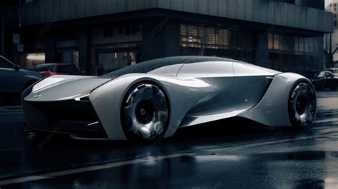 미래형 컨셉카가 도로에 주차되어 있다 가까운 미래의 자동차 이미지 고화질 사진 사진 타이어 배경 일러스트 및 사진 무료 다운로드 Pngtree