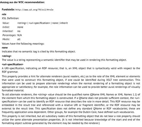 XSL FO Role Data2type GmbH
