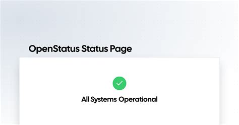 Openstatus Status Page Openstatus