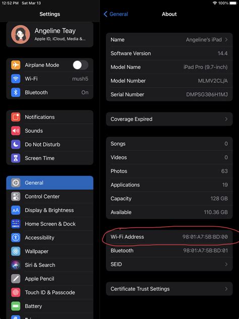 Wifi Mac Address Help Desk M 89114